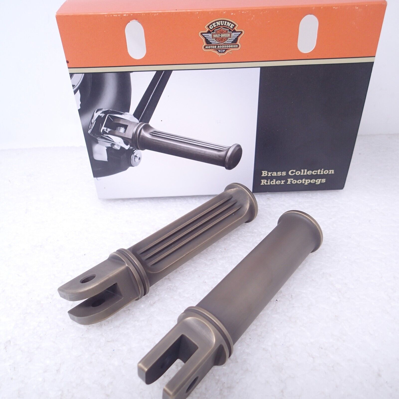 Brass Passenger Foot Pegs Harley-Davidson 18 & LATER FXBB & FXLR 50500 ...