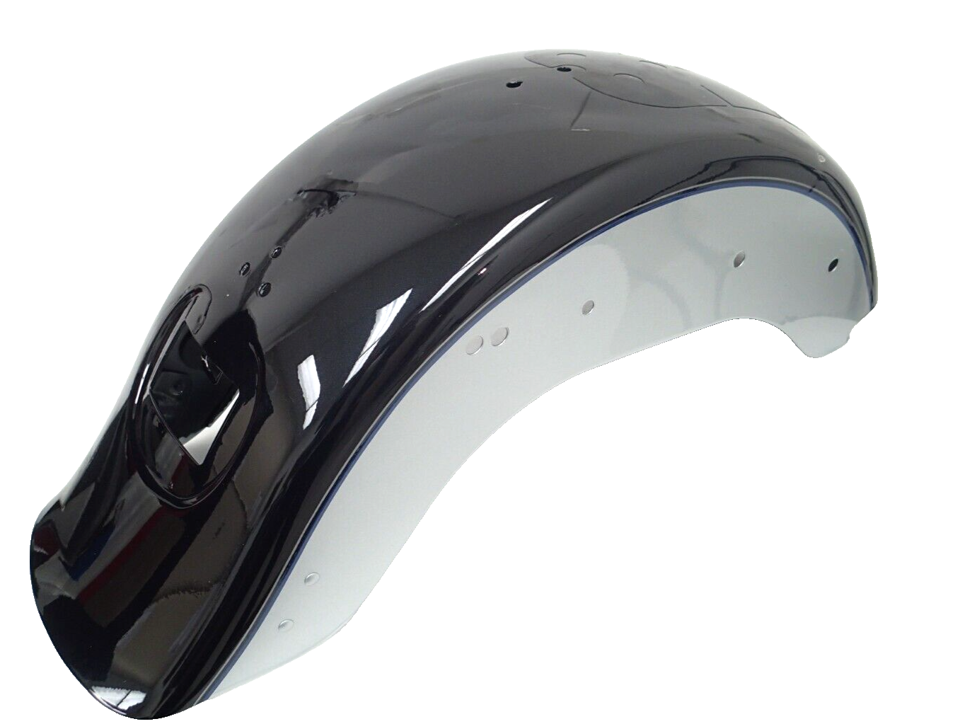 Harley Davidson OEM Fat Boy Rear Fender Midnight Blue/Silver 59596-12D ...