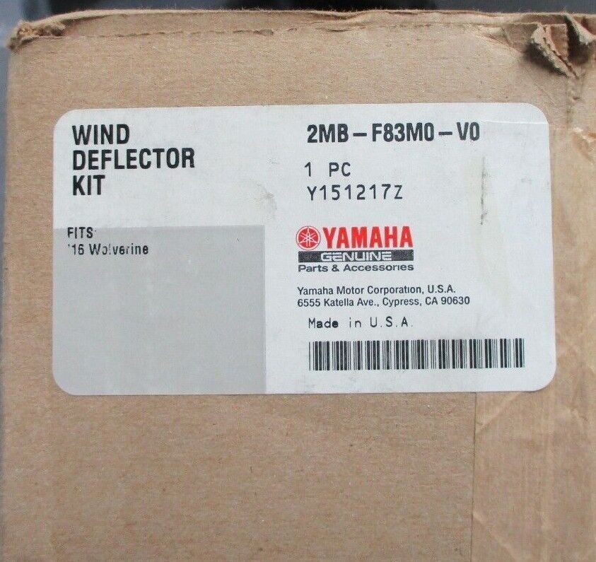 Yamaha OEM Wind Deflector Kit for '16 Wolverine 2MB-F83M0-V0 ...