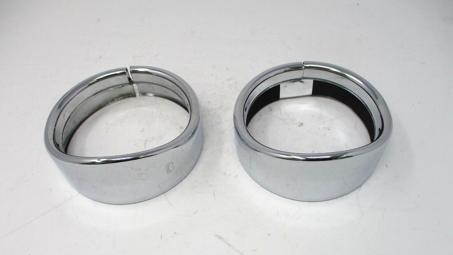 4.5" Pair Chrome Headlight Trim Ring Cover Visor – Precision Frameworx