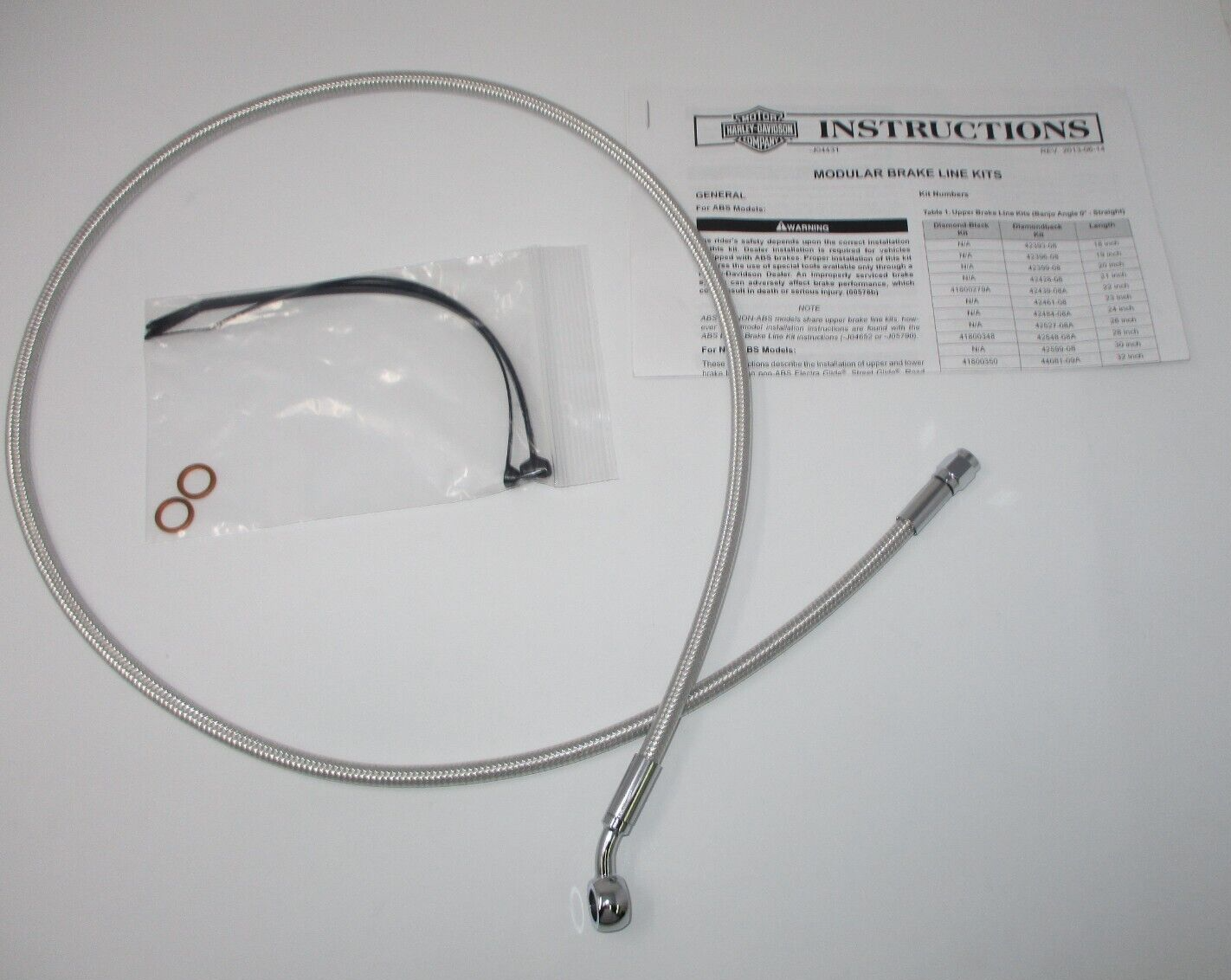 Harley-Davidson Diamondback Brake Line 44" 38149-10 – Precision Frame
